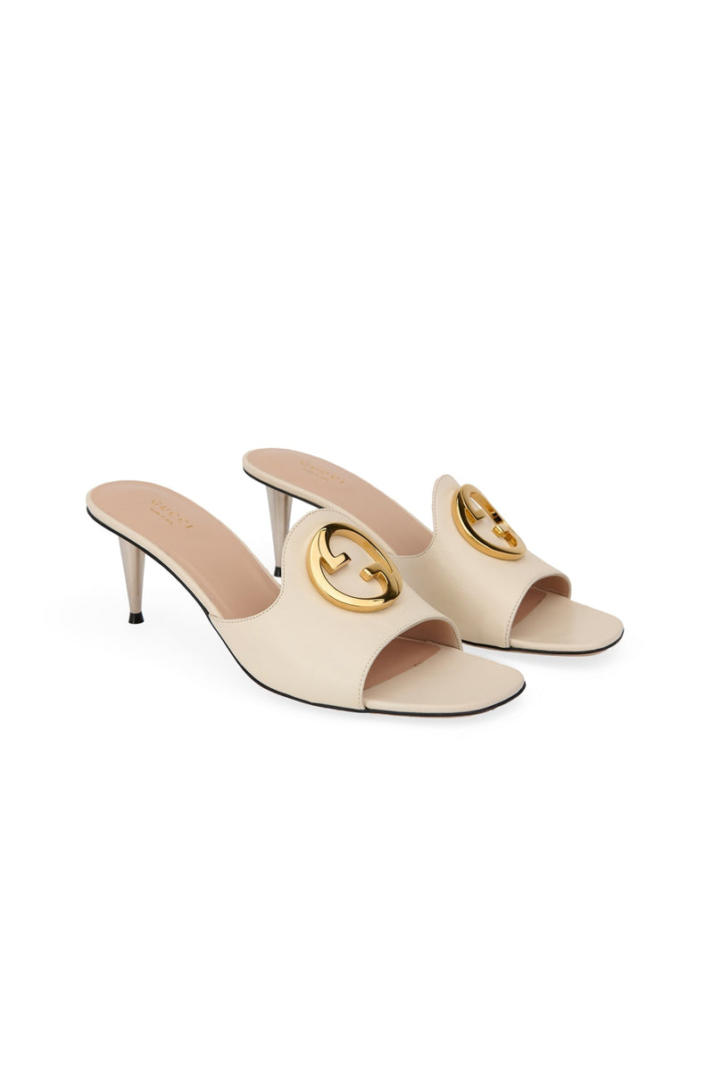 Pre-loved Gucci Bone Monogram Leather Sandals – Audrey's of Naples