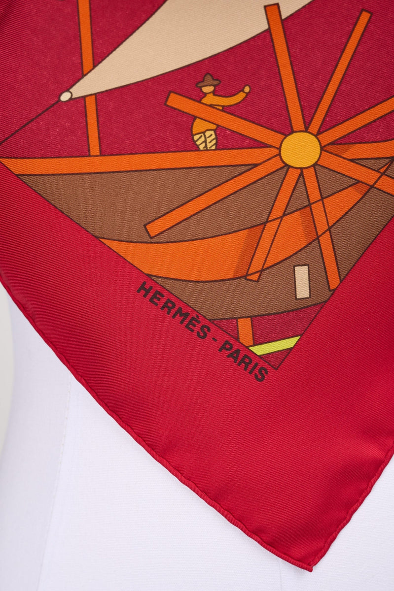 Pre-loved Hermes Les Folies du Ciel II Silk Scarf – Audrey's of Naples