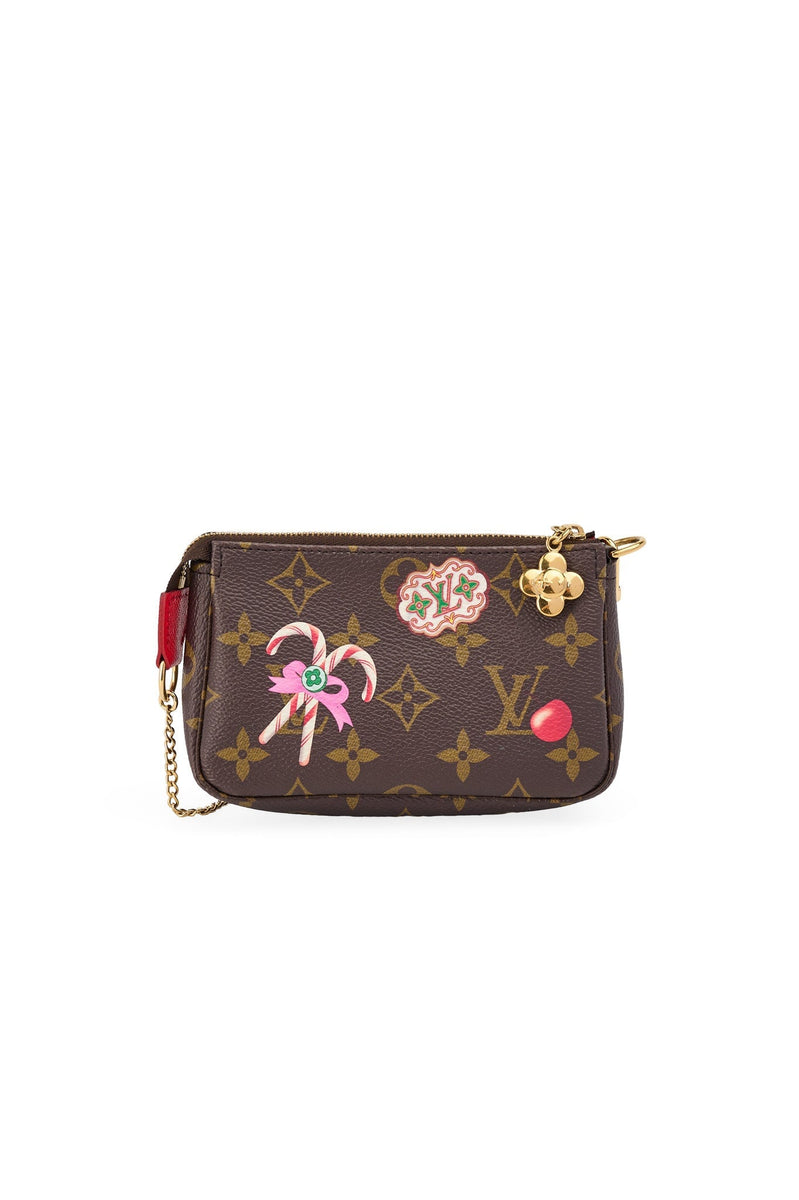 Pre-loved Louis Vuitton Candy Factory Christmas Edition Mini Pochette ...