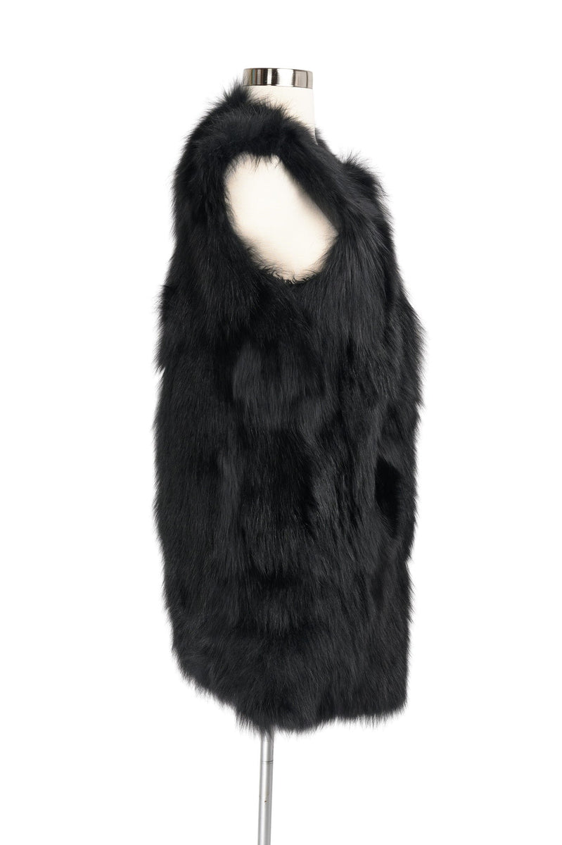 Theory Fox Fur Vest – Audrey's of Naples